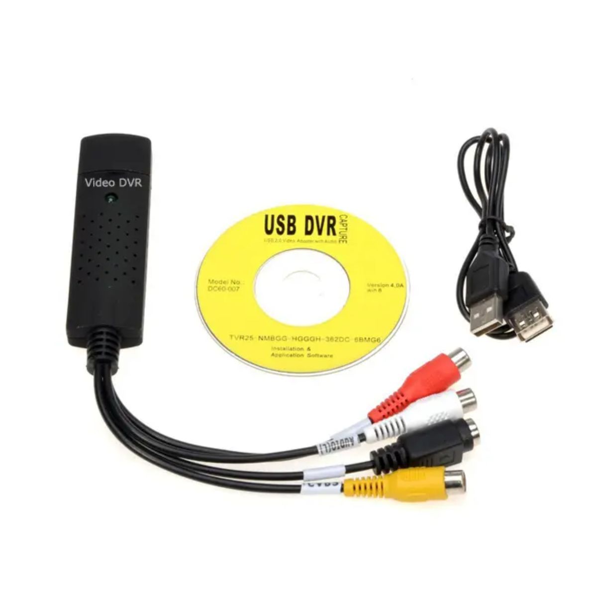 USB 2.0 Easy Cap TV DVD VHS Audio Video Capture Adapter Converter ...