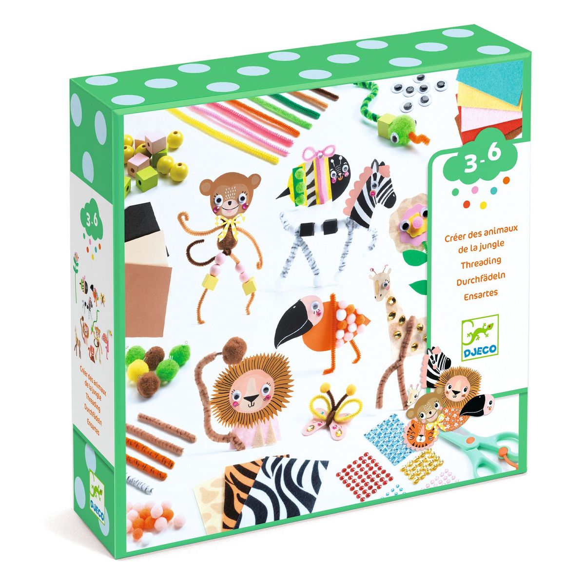 Djeco Crafts Activity Box - Jungle Animal Creation Box | Shop Today ...