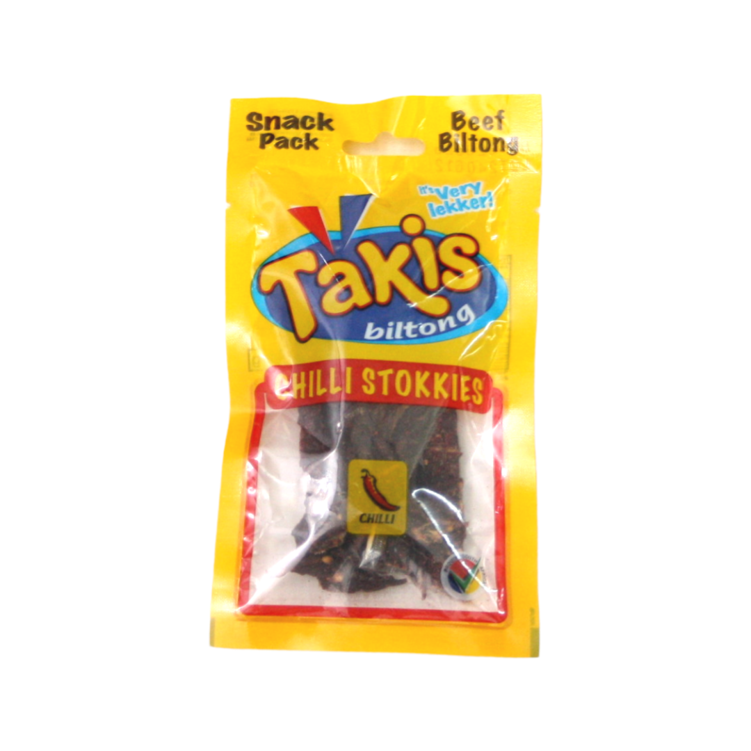 Takis Biltong Snack Pack - Chilli Stokkies - 20 x 40g - Bulk Pack ...