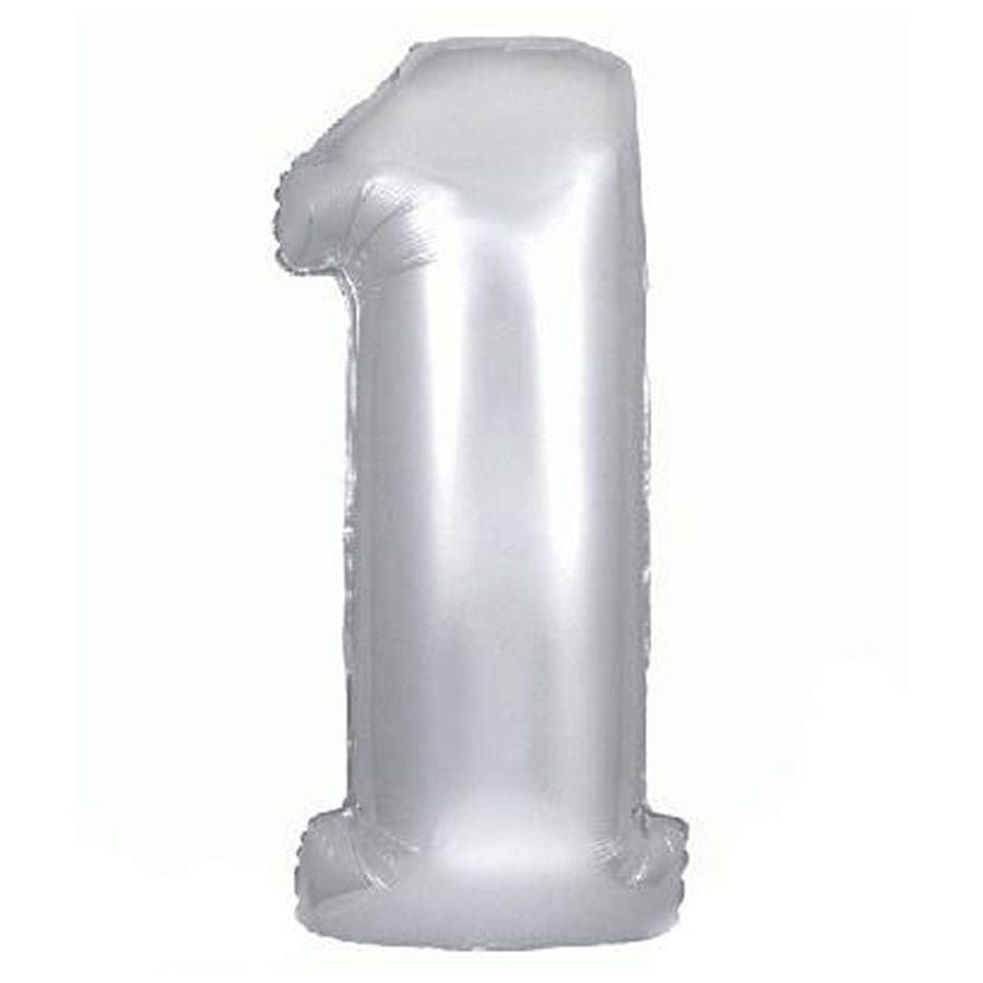 Number 1 Silver Foil Balloon | Shop Today. Get it Tomorrow! | takealot.com