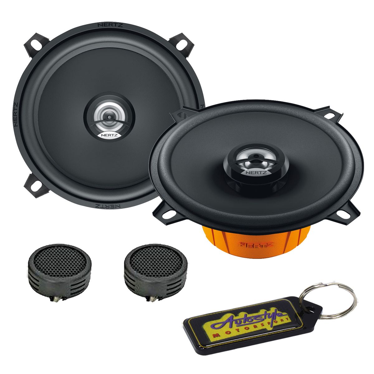 Hertz Dieci Series 5" 80w 2-Way Car Speakers & Evo Tweeters & Key ...