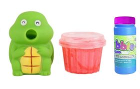 Slime Slurping Puking Squeeze Animal Toy With Bubbles - Time Turtle ...