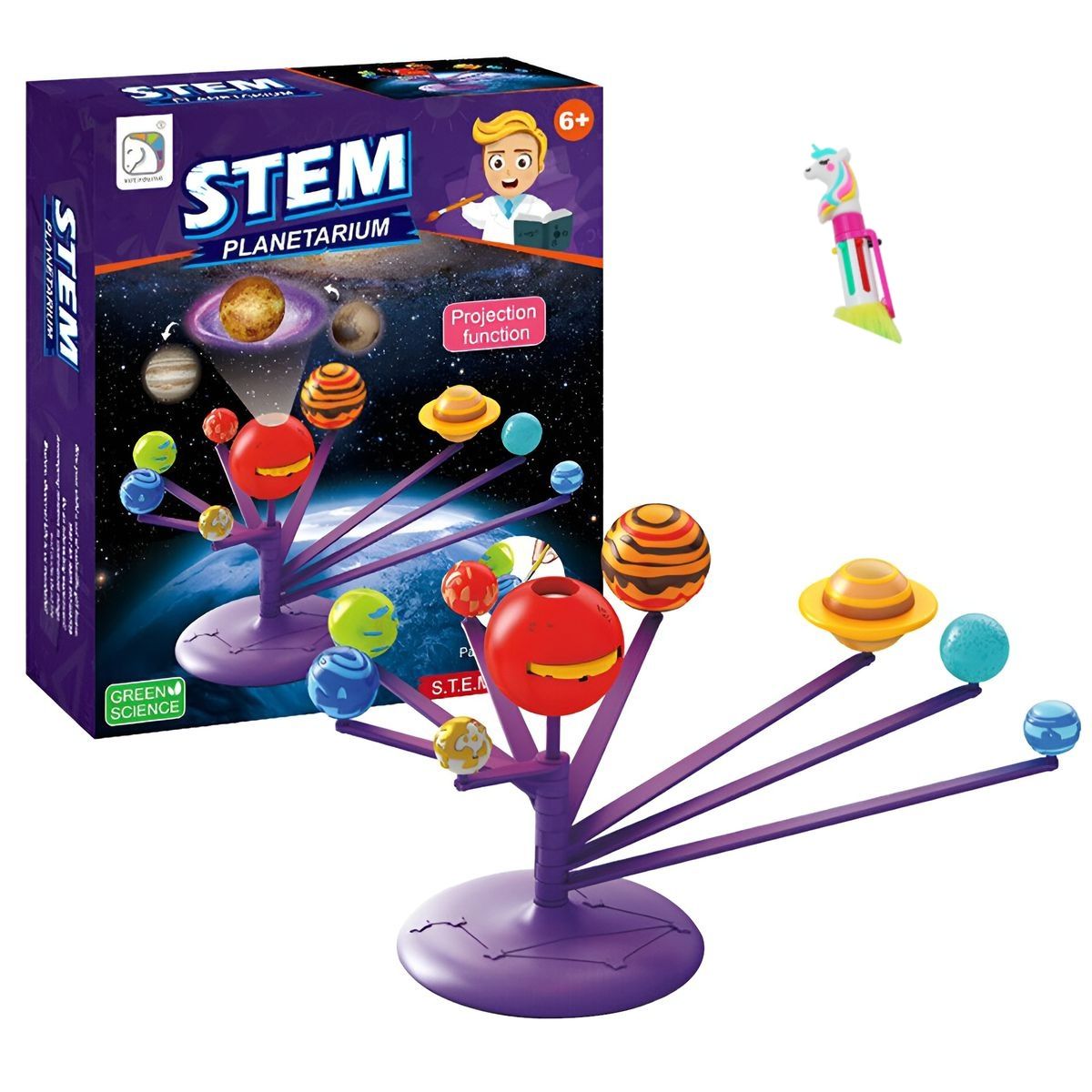 Stem Solar System Planetarium Model Kit Set For Kids Children Age 8 