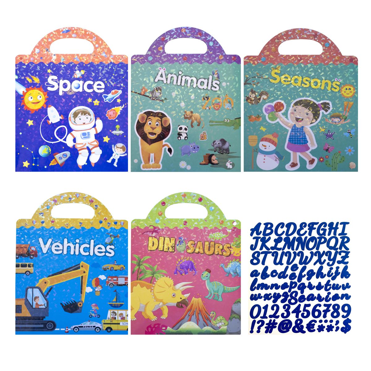Reusable Sticker Book for Kids Learning Activities Quiet Busy Book Set ...