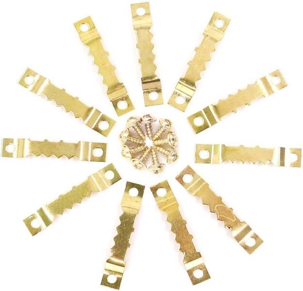 Home DIY Photo Picture Frame Hanging Hook Kit Gold - 100 Pieces | Shop ...