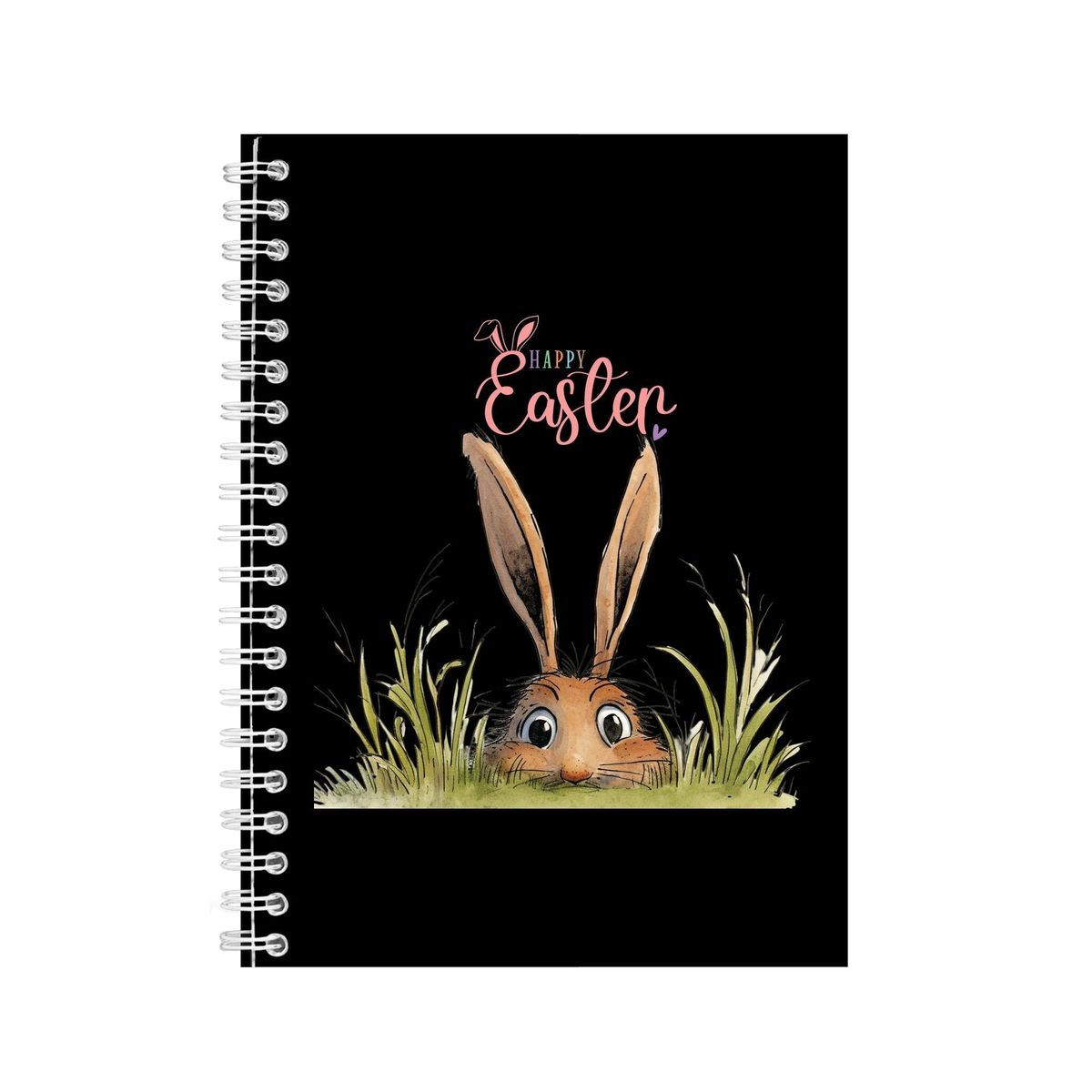 Peeking gras A5 Notebook Spiral and Lined Easter Graphic Notepad ...