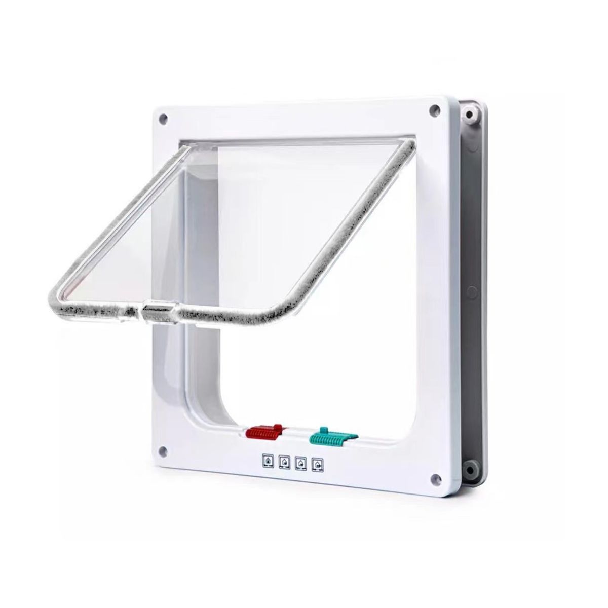 L-Pet Cat Flap 4 Way Locking Door - For Timber, Brick, Concrete & Glass ...