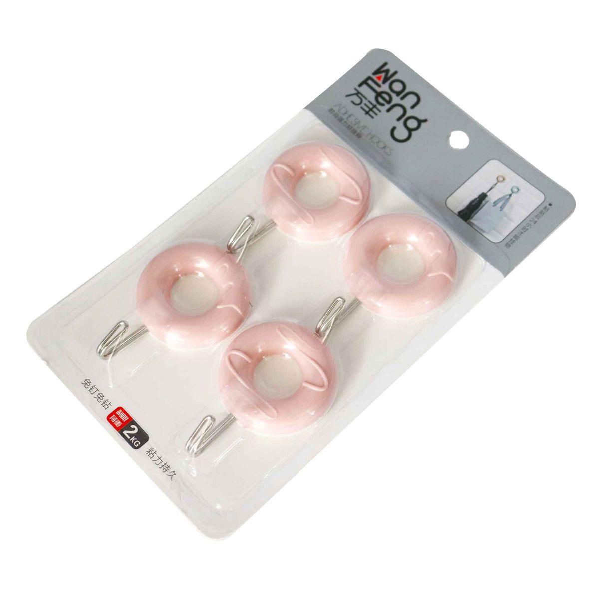 8 Piece Donut Shape Self Adhesive Hooks - Wall Decorative Hooks | Shop ...