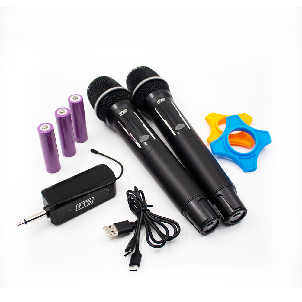 FTS Dual UHF Wireless Universal Microphone [FTS-W15 D] | Shop Today ...