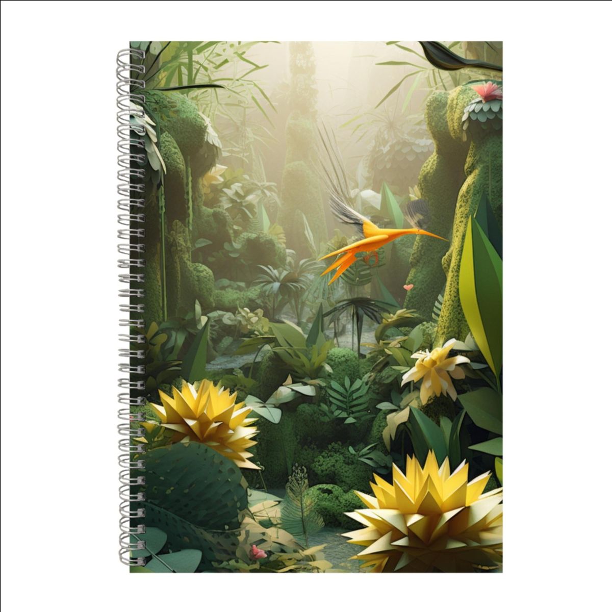 Paper A4 Notebook lines Pad for Work Tropical Graphic Design Present ...