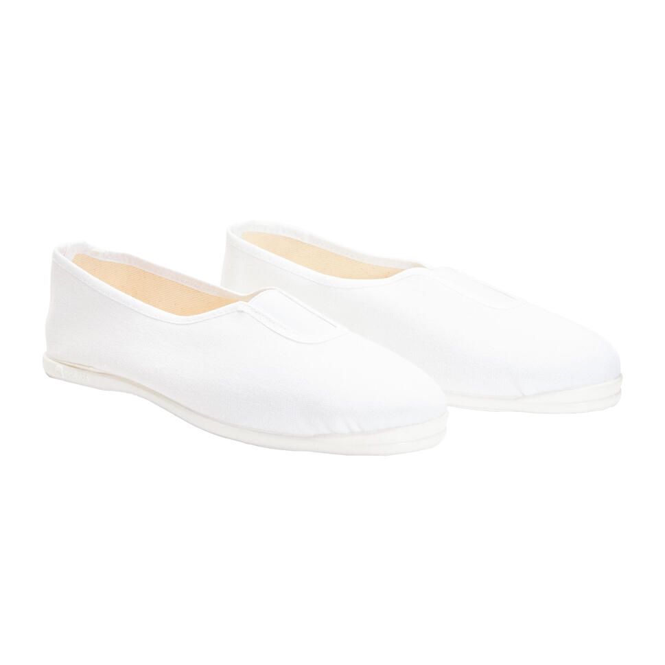 Domyos Kids White Fabric Gym Slippers | Shop Today. Get it Tomorrow ...