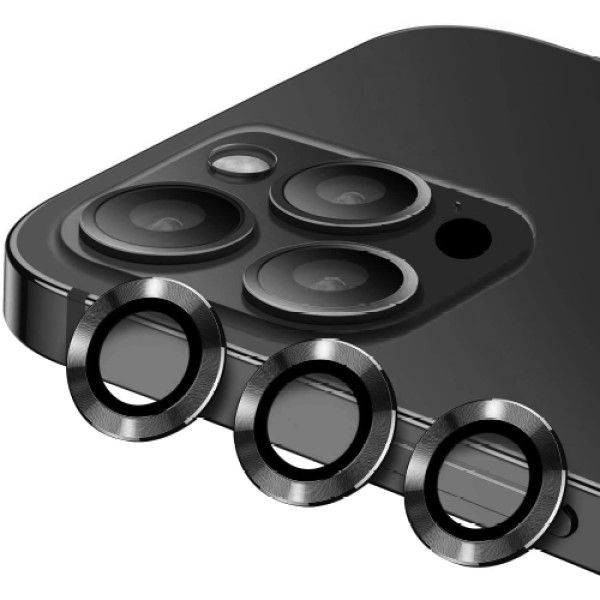 MXM™ iPhone 14 Pro/ Pro Max Metal Ring Camera Lens Tempered Glass ...