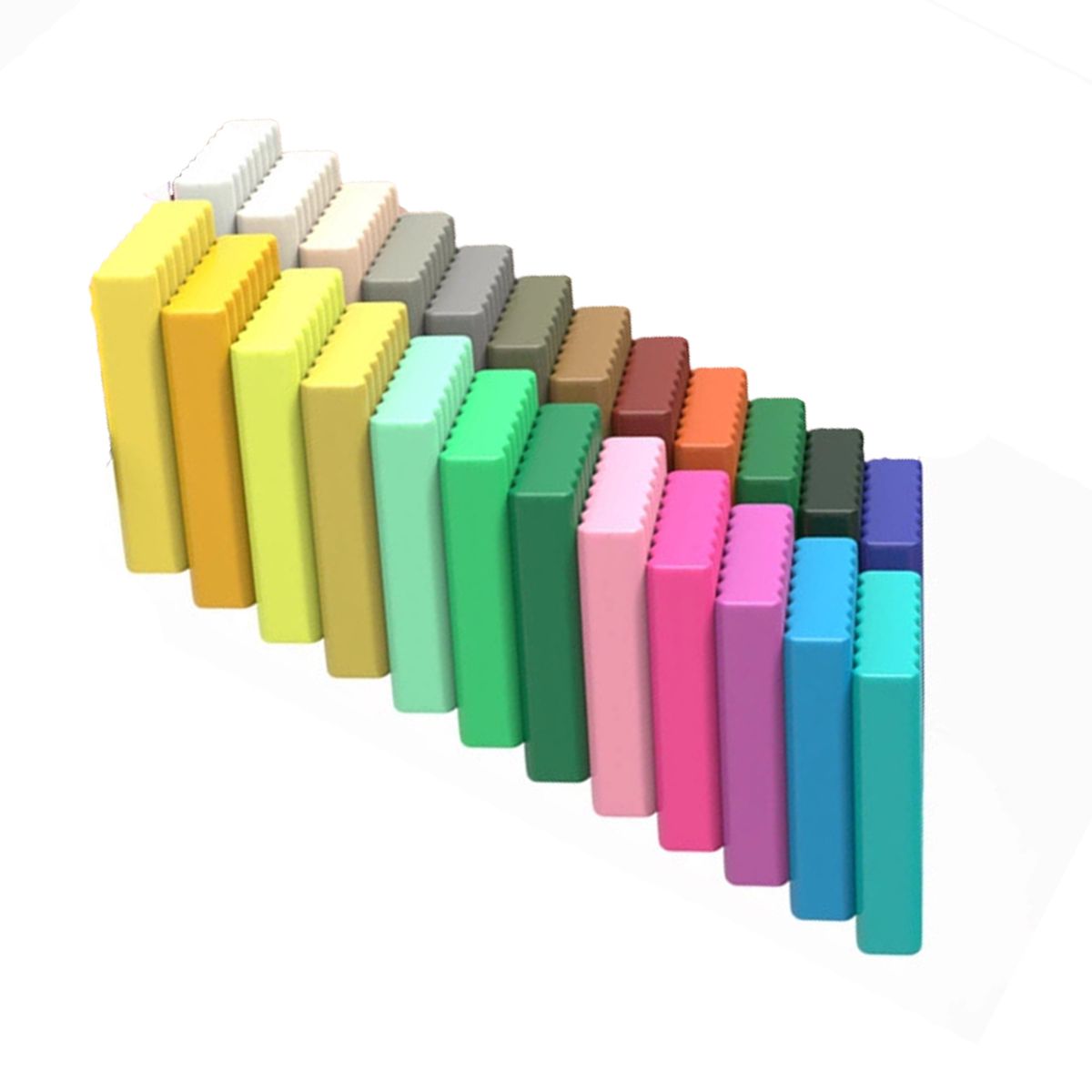 24 Colors Polymer Clay Diy Soft Molding Craft Oven Baking Clay Blocks ...