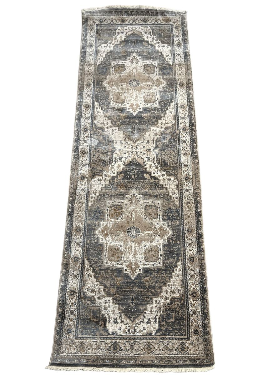 Beige Brown Vintage Style Runner Rug - 300 x 80 cm | Shop Today. Get it ...