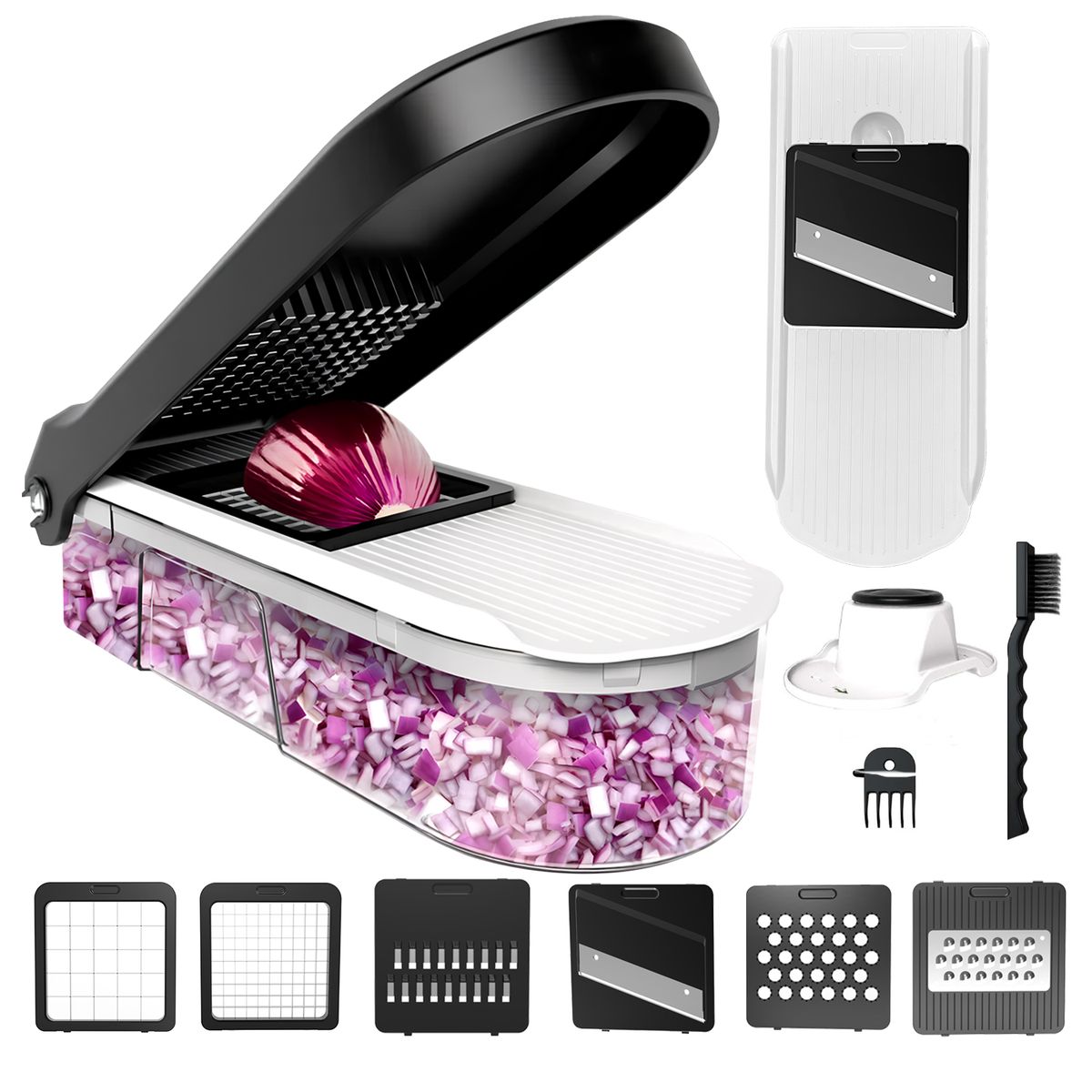14 Piece Multi-functional Vegetable Slicer and Chopper Dicer Set | Shop ...