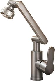 360 Rotatable Pull Out Kitchen Faucet, Rotation Stream Sprayer & Mixer ...