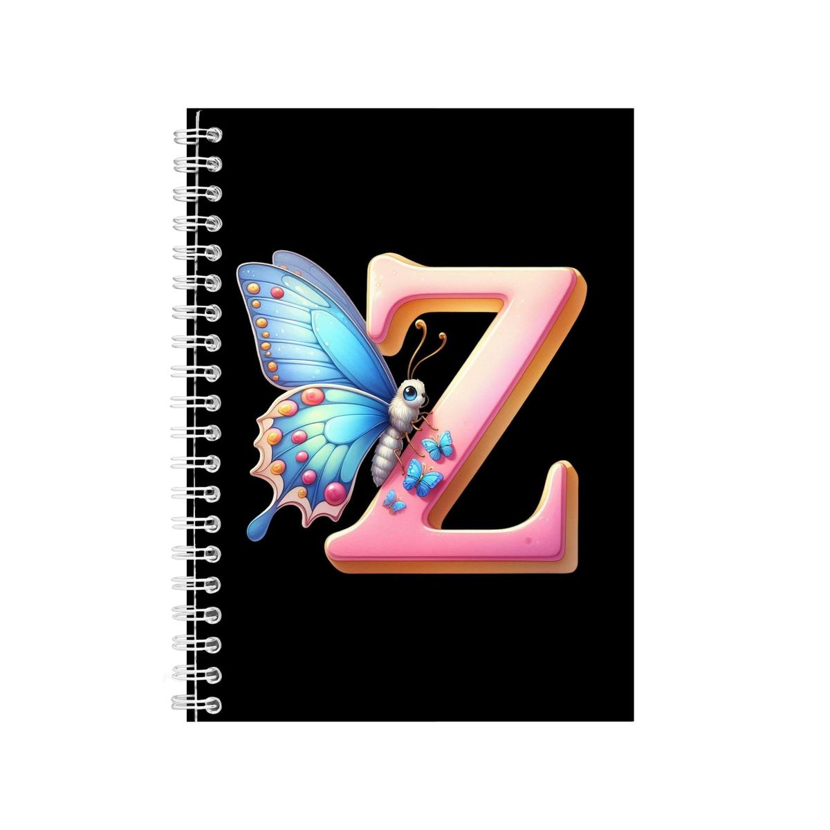 Butterfly Z Gift Idea A5 Notebook Numbers and Letters 314 | Shop Today ...