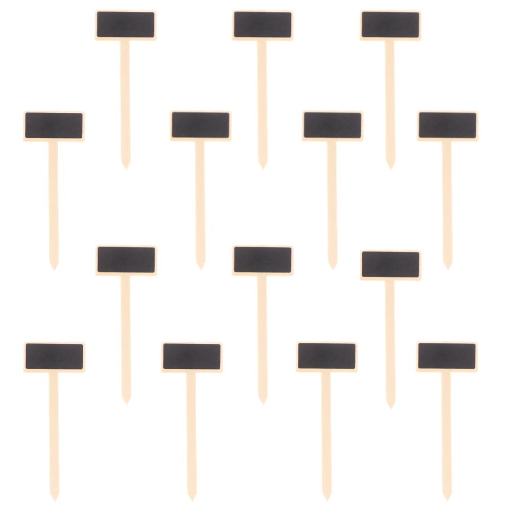 Garden Mini Wooden Chalkboard Plant Tags Set of 24 - 15cm | Shop Today ...
