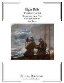 Eight Bells Cross Stitch Pattern - Winslow Homer - Large Size Edition ...