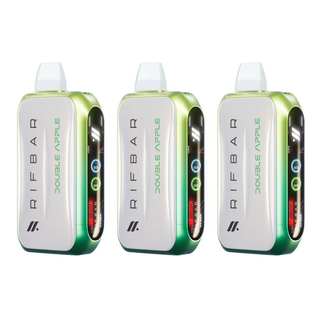Rifbar Double Apple Turbo - X Disposable Vape (Pack of 3) | Shop Today ...