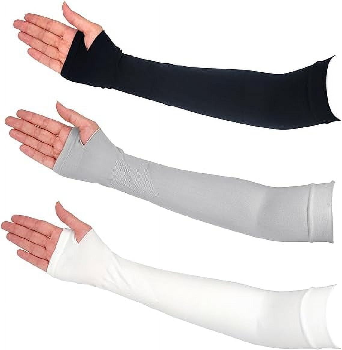 3 Pairs Cooling Arm Sleeves Sun Arm Cover for Sports Cycling Driving ...