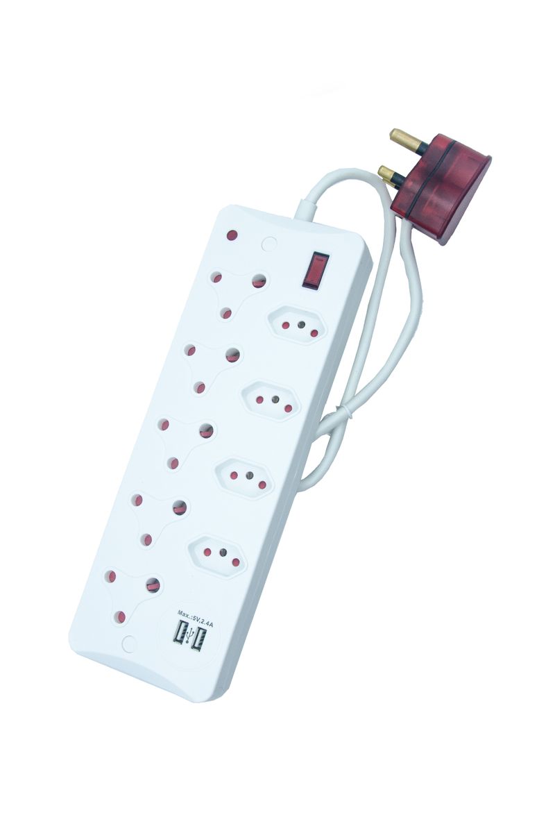 Condere 9-Way Multi Socket-Outlet with USB Ports and Surge Protection ...