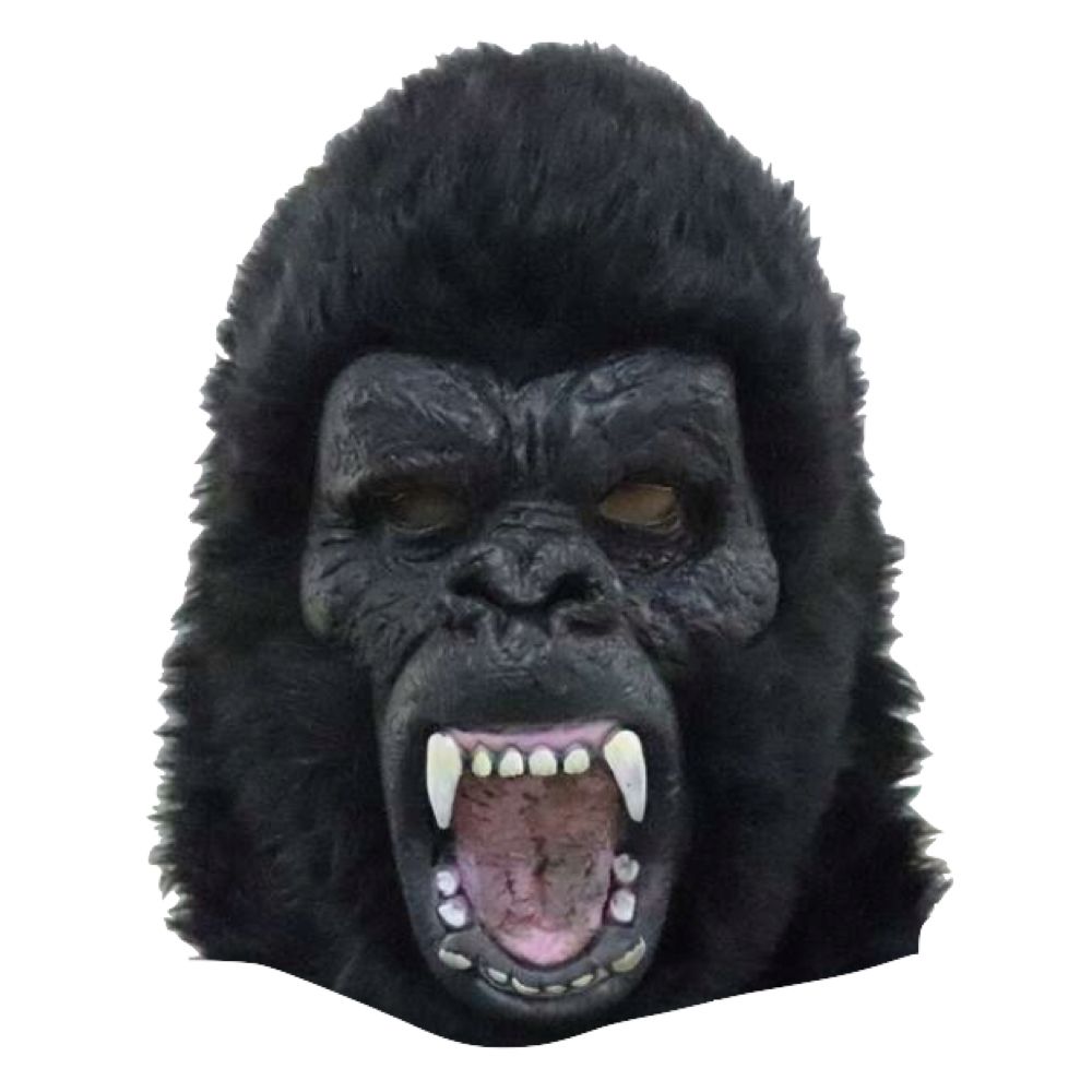 Party Halloween Full Face Gorilla Plush Head Mask - 25cm | Shop Today ...