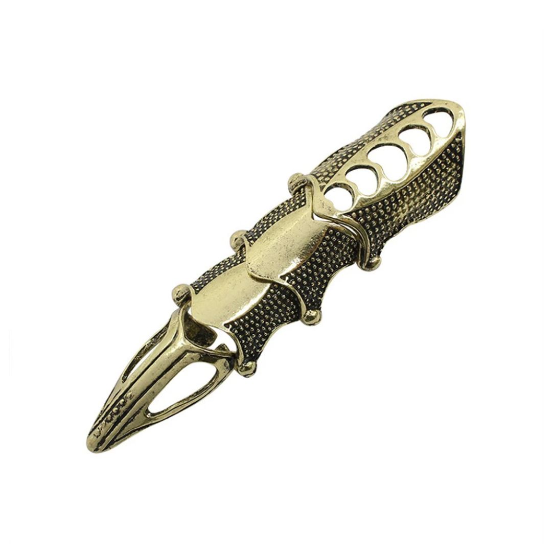 Antique Punk/Gothic/Emo Style Gold Claw/Talon Armour Ring - Unisex ...