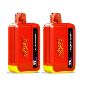 Nasty Disposable Rechargeable Vape 9000 puff - Fizzy Cherry 2 Pack ...
