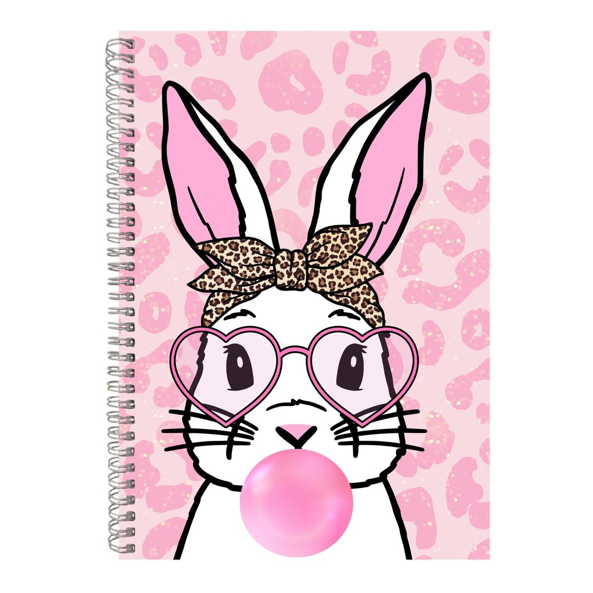 Pink Bubble A4 Notebook Spiral and Lined Easter Graphic Notepad Present ...