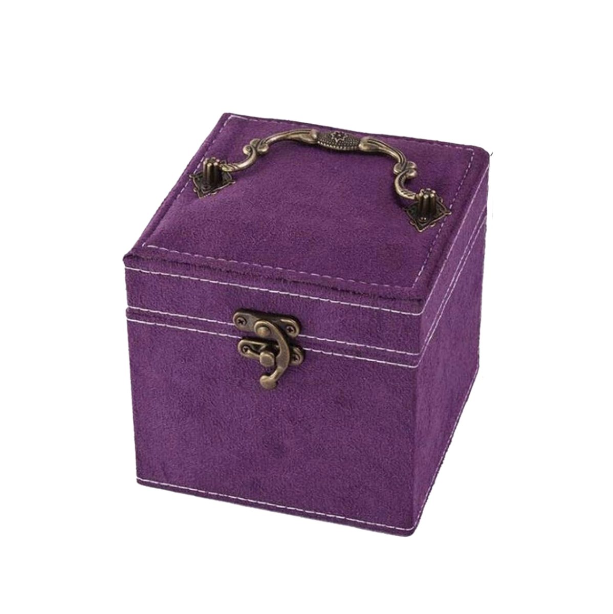 Vintage 3-Tier Suede Jewellery Box | Shop Today. Get it Tomorrow ...
