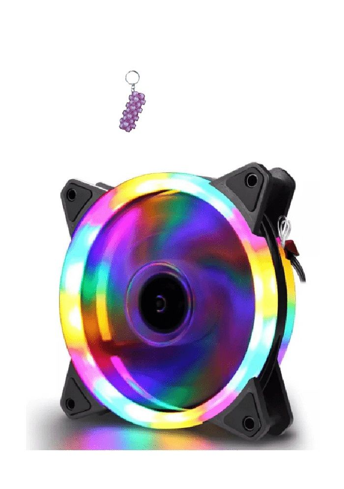 XF0241 Computer Host LED Fan Dual Aperture And A Keyholder | Shop Today ...