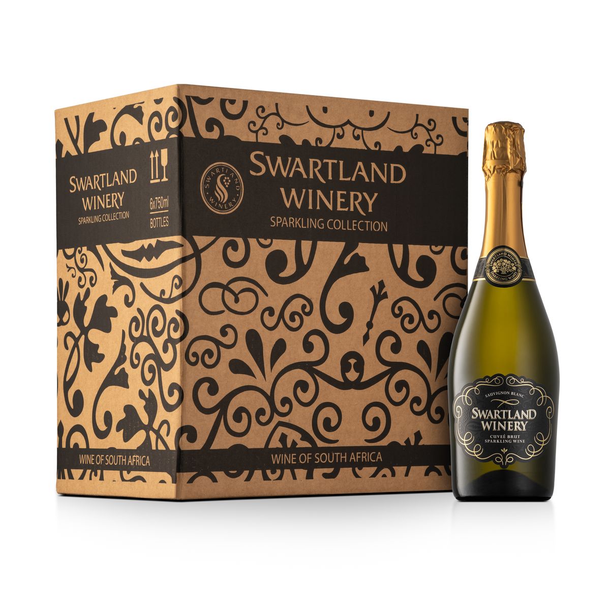 Swartland Winery Sparkling Cuvee Brut 6 x 750ml | Shop Today. Get it ...
