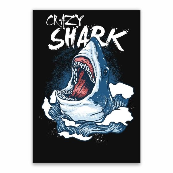 Crazy Shark Poster - A1 | Shop Today. Get it Tomorrow! | takealot.com