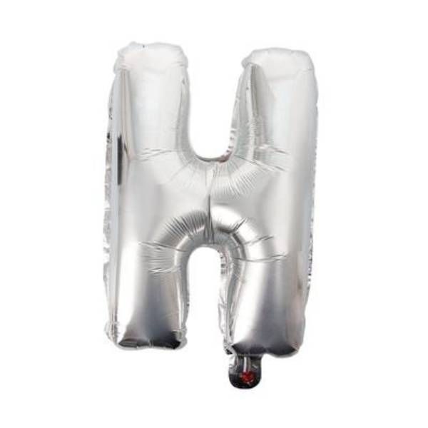 Silver Letter H Helium Balloon 35cm | Shop Today. Get it Tomorrow ...