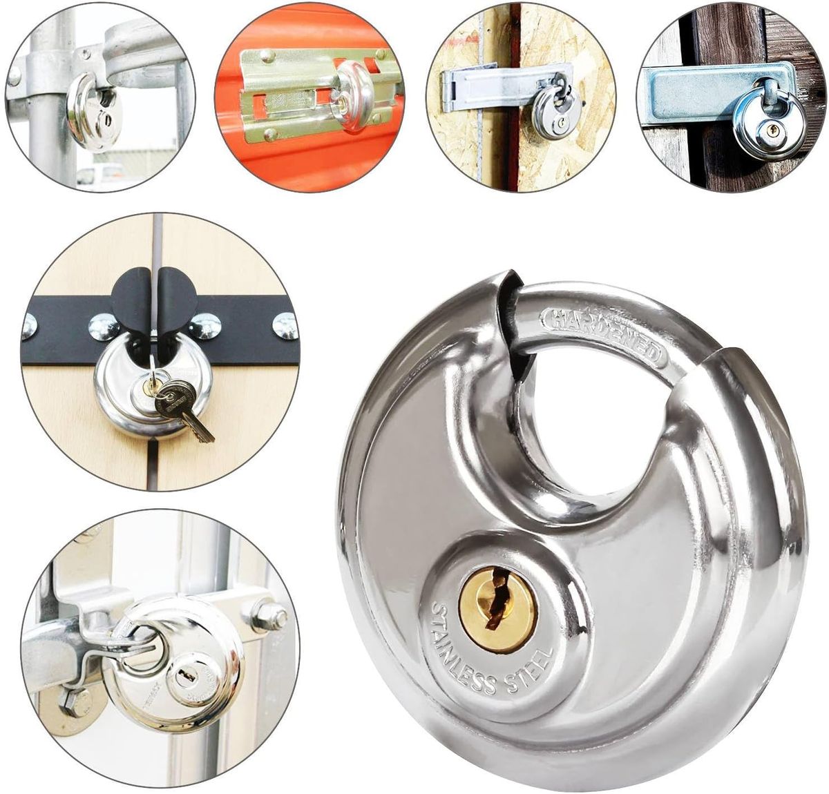 Discus Locks Stainless Steel Round Padlock | Shop Today. Get it ...
