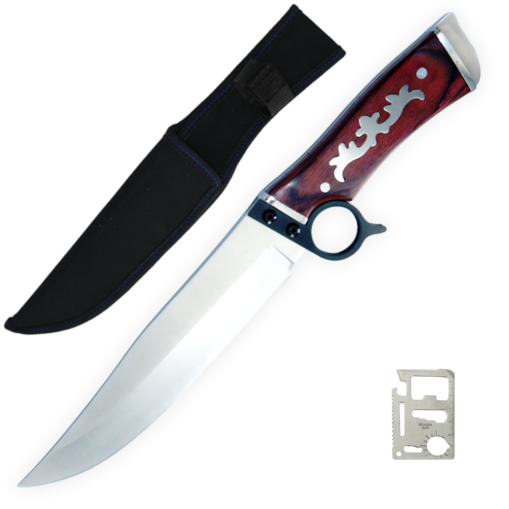 Pattern Designed Hunting and Camping Knife with Ring Guard and MTC ...