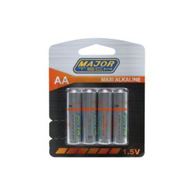 Major Tech - 4 Piece - Alkaline AA Battery - 4 Pack | Buy Online in ...