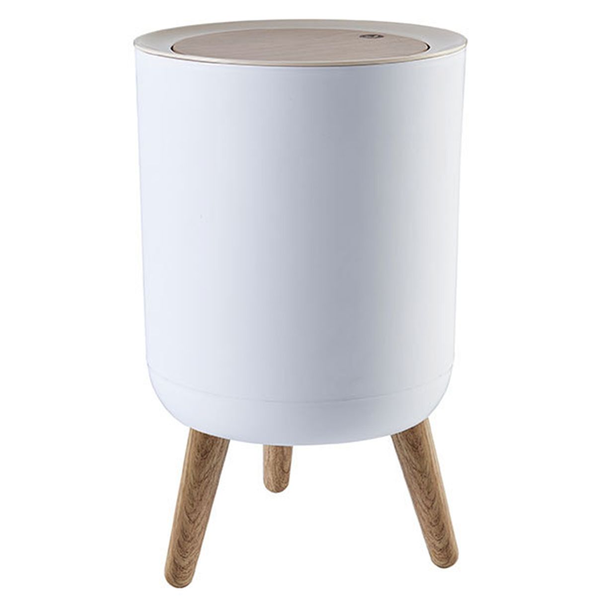 Creative High Legged Light Luxury Garbage Can Press Type Trash Can With ...