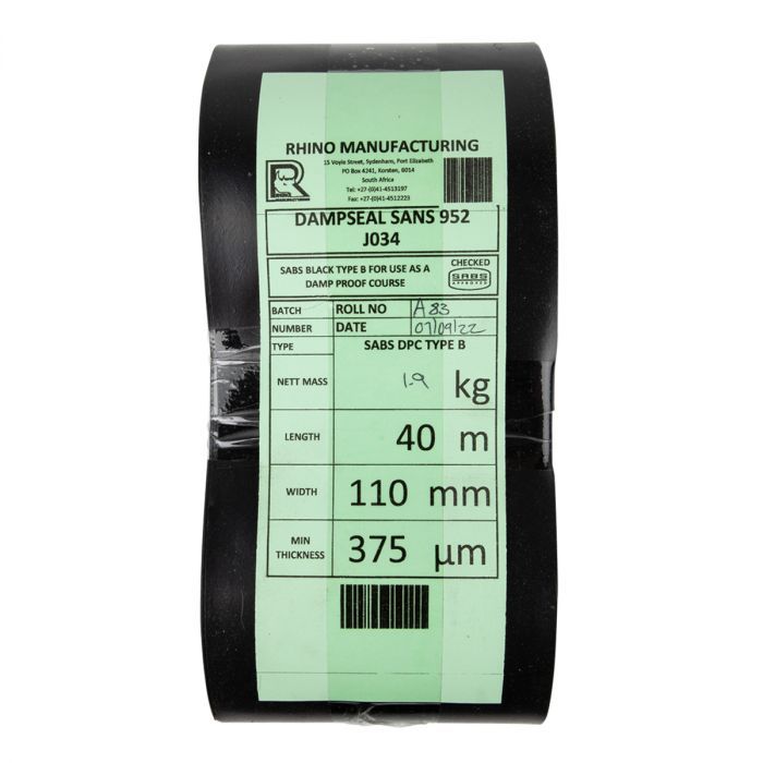 Rhino Damp Course 110MM 40Mx375Mic | Shop Today. Get it Tomorrow ...