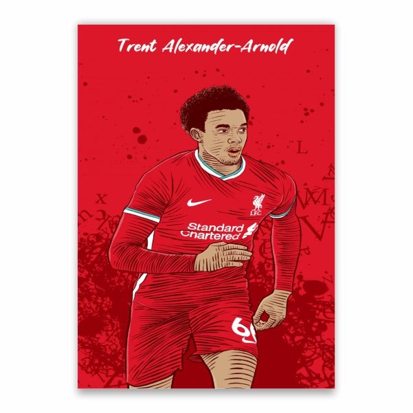 Trent Alexander-Arnold Cartoon Poster - A1 | Shop Today. Get it ...