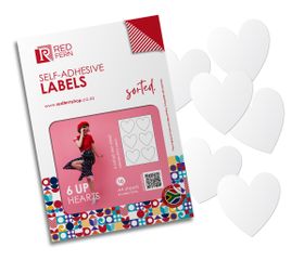 Redfern 6up Hearts Self-Adhesive A4 Labels 10 Sheets | Shop Today. Get ...