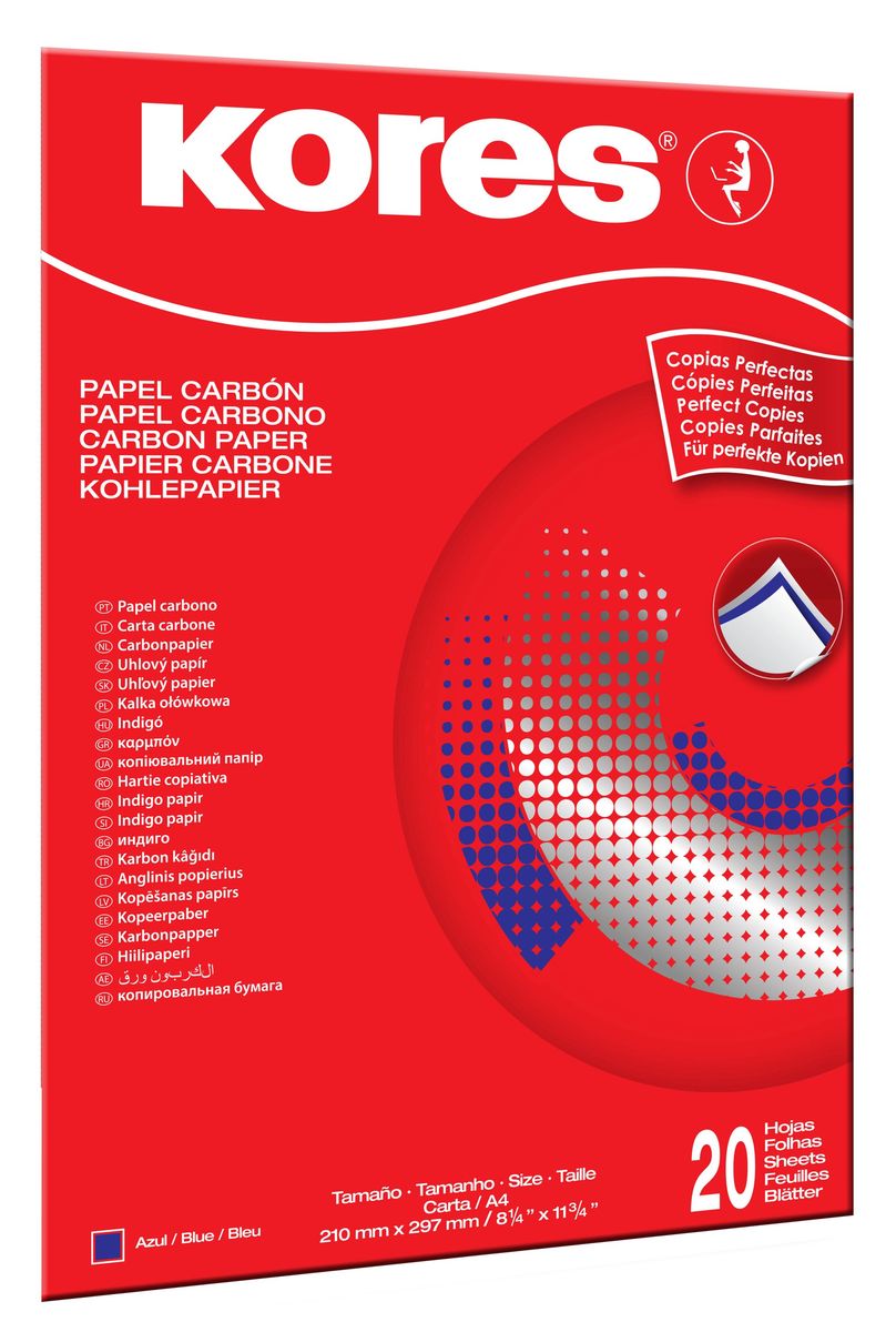 Kores Carbon Paper Blue A4 20 Sheets Buy Online In South Africa 