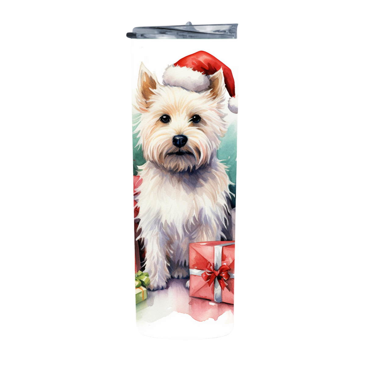 Fluffy White Christmas Dogs 17 20 Oz Straight Skinny Tumbler 231 | Shop ...