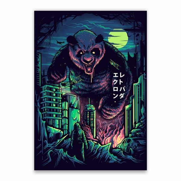 Giant Panda Monster Poster - A1 | Shop Today. Get it Tomorrow ...
