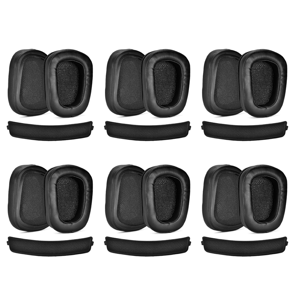 1 Pair Foam Ear Pads Cushion Leather Earpad Compatible with Logitech ...