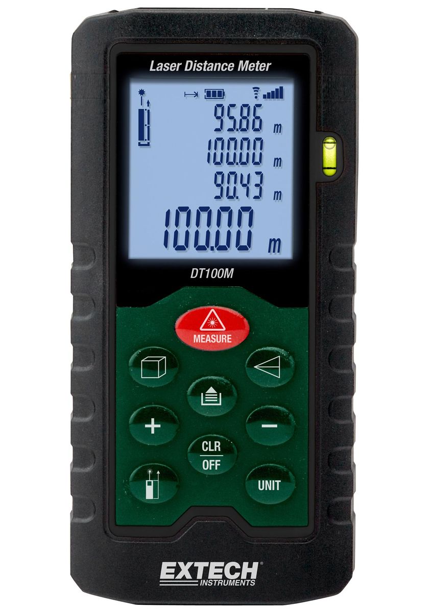 Extech (DT100M) Laser Distance Meter, 0.05m to 100m, 2mm, LCD | Shop ...