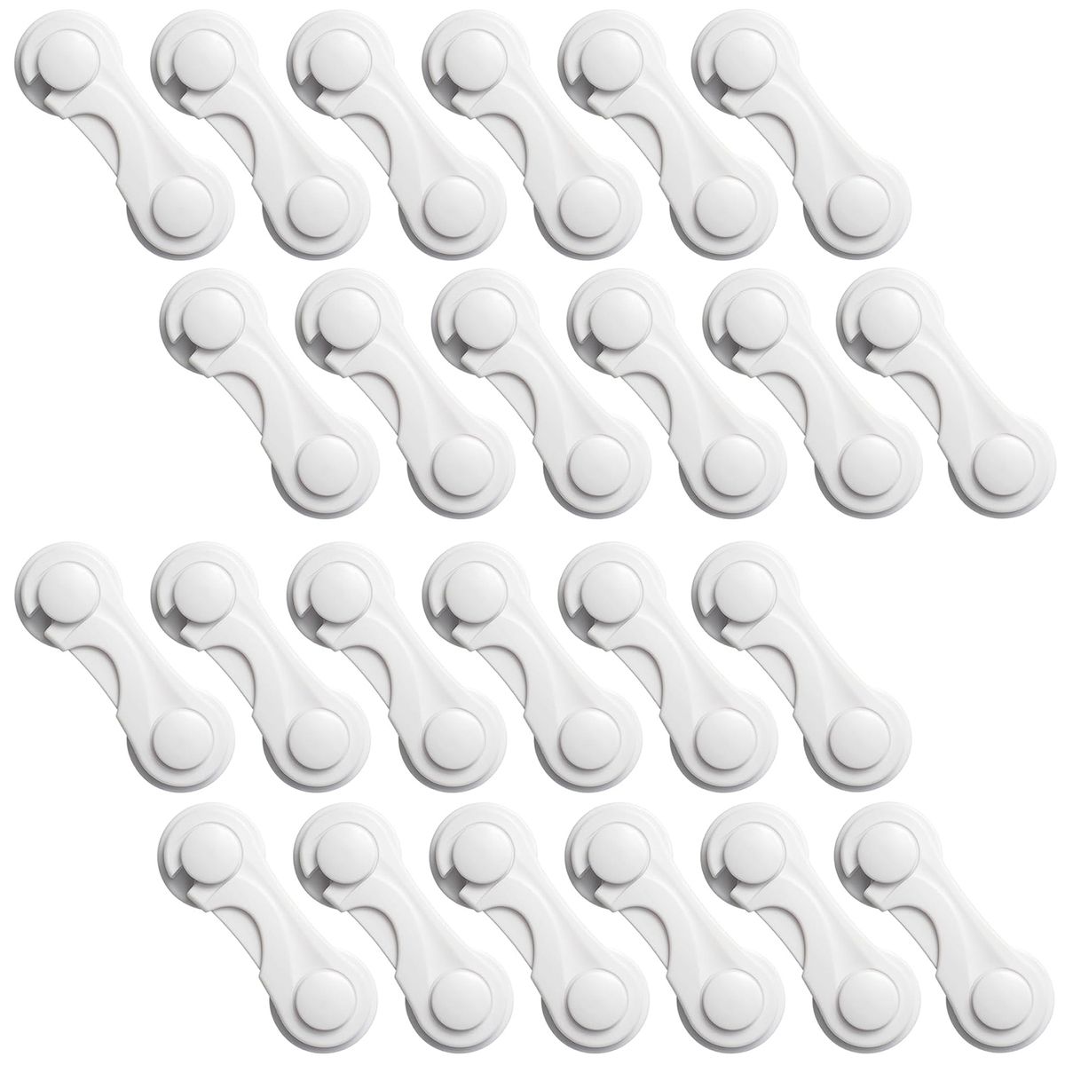 24 Pack Child Proof Locks for Cabinet, No Drilling, Child Safety Locks ...