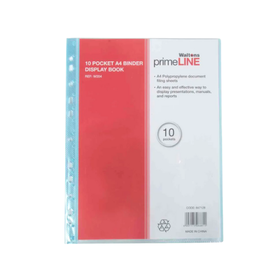 Primeline- Display File 10 Pocket Pre-Punched x 4 | Shop Today. Get it ...
