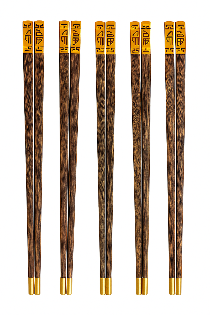 Reusable Wooden Chopsticks 5 Pair Set | Shop Today. Get it Tomorrow ...